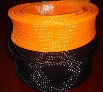 China Black Grey Red PET And Nylon Expandable Braided Sleeving For Cable Protection for sale