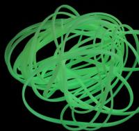 China Multicolor Luminous Solid Silicone Strip 1.0-5.0mm Size 30-70 Shore A Hardness for sale