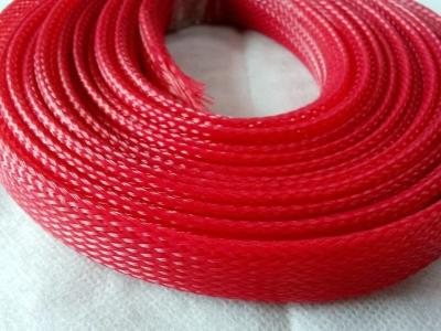 China Gevlechte Uitzetbare Sleeving-Kabelbescherming, de Automobiele Zwarte van Huisdieren Uitzetbare Gevlechte Sleeving Te koop