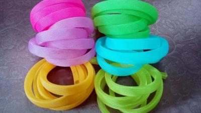 China Gevlechte Uitzetbare Sleeving-Kabelbescherming, de Automobiele Zwarte van Huisdieren Uitzetbare Gevlechte Sleeving Te koop