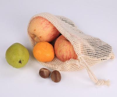 Cina Struttura bianca beige del solido di colore della maglia di reticolato delle borse della maglia pura pieghevole del cotone in vendita