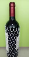 China Wine Bottle Mesh Protective Netting Sleeve Soft Polyethylene Extruted For Bottle for sale