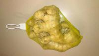 China Ginger Packaging Mesh Netting Bags PE Material Extruted Bottom Sealed UV Resistant for sale