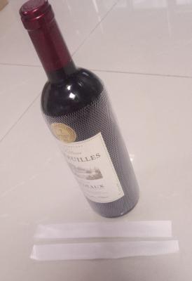China Dünnes Sleeving PET schützende Masche, Wein-Flaschen-Netz-Ärmel-flexibles ungiftiges zu verkaufen