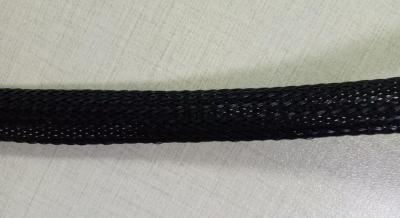 Cina Manica di plastica della maglia della rete nera della metropolitana per il cavo di cavo flessibile, maniche intrecciate ignifughe nere in vendita
