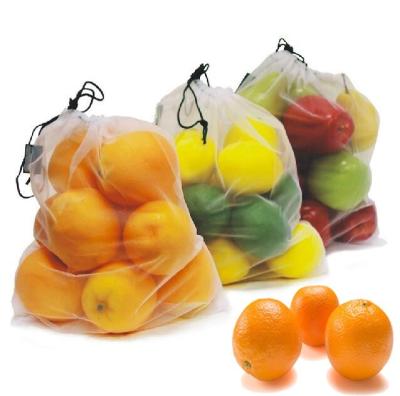 Cina L'immagazzinaggio di plastica della frutta/vegetali della cucina della maglia del poliestere della manica riutilizzabile della maglia insacca in vendita