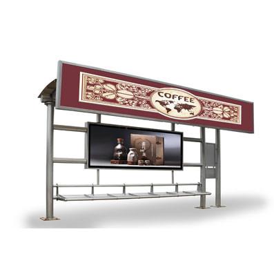 China Sided Lit bus shelter for sale