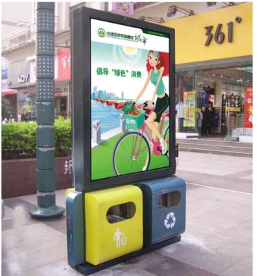 China 2017-6  Hot  Sale   Advertising Light Box with  Gabage Bin for sale