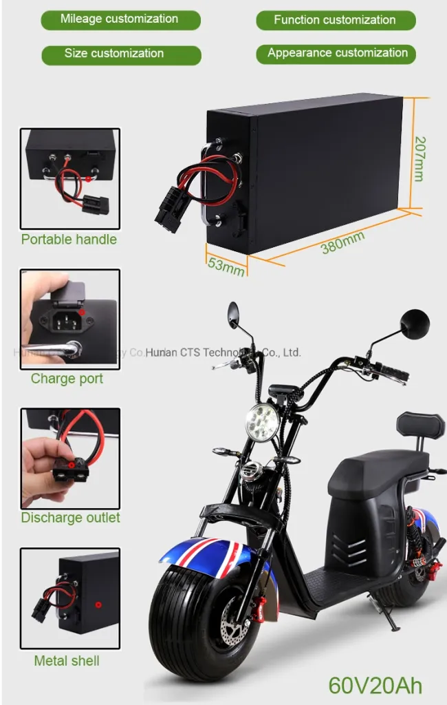 Batteria profonda impermeabile dello Li-ione delle cellule 60ah 100ah del ciclo LiFePO4 di LiFePO4 60V 72V per il motociclo elettrico