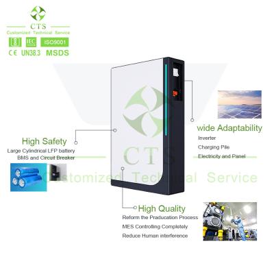 China Powerwall-Lithium Ion Battery For Solar System 48V 100ah 200ah 5kwh 10kwh an der Wand befestigt zu verkaufen