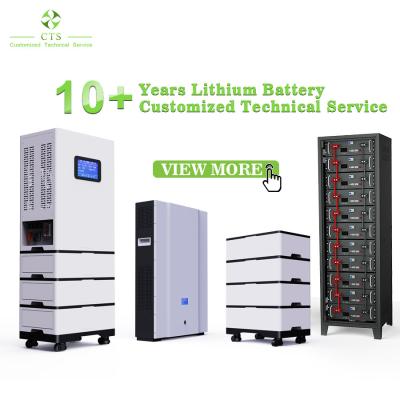 China CTS Lithium Solar Battery 10KW 20KW 48V 100Ah 200Ah Lifepo4 For Home for sale