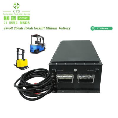Cina AGV Robot forklift Lifepo4 batterie agli ioni di litio 24V 36V 48V 72V 100Ah 200Ah 300Ah in vendita