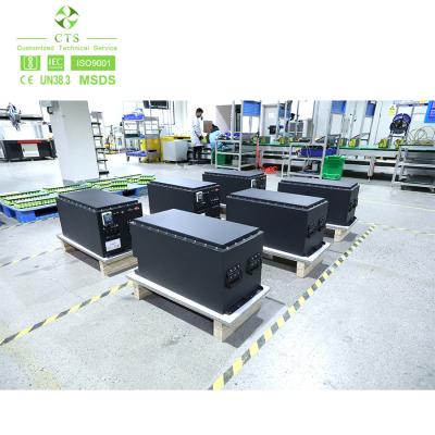 China CTS OEM Lithium Ion Battery 24v 48v 200ah 400ah 500ah Lifepo4 Battery Pack For Truck for sale