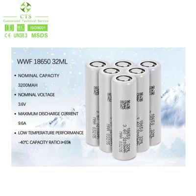 China Cts 18650 Li Ion Battery Cell 1500mah 2000mah 3000mah Rechargrable Lithium Phosphate Battery for sale