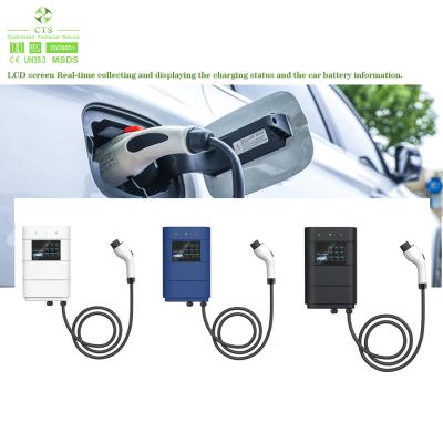 China Ground Fault Protection 22KW EV Charger Type 2 Wallbox and Portable 16A 32A Output Power for sale