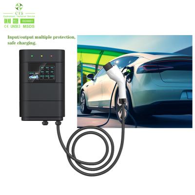China Ground Fault Protection 22KW EV Charger Type 2 Wallbox and Portable 16A 32A Output Power for sale