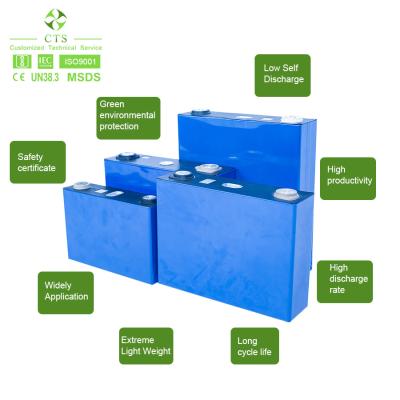 Cina CTS Deep Cycle Lifepo4 Prismatic Lithium Iron Phosphate Battery Cell Grade A 3.2V 280Ah in vendita