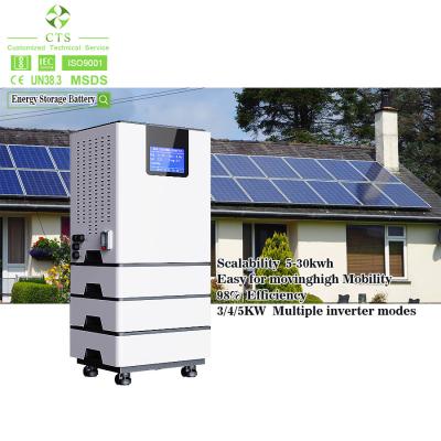 China Hot Sale 48v 100ah 200ah Lifepo4 Battery Stackable Solar Systems Lithium Ion Battery for Home Use for sale