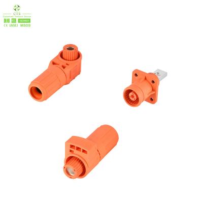 China 2pin 3pin 125A 150A HV PA66 Electric Vehicle Battery Connectors Plug / Socket for sale
