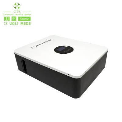 Chine Household Solar Energy Storage System with 5kWh 51.2V 100Ah LiFePO4 Battery PowerWall à vendre