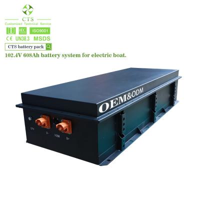 China Battery Type Lifepo4 Battery Rechargeable 96v 300ah 400ah Ev Electric Boat Battery for sale