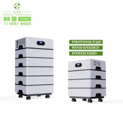 China CTS 48V 100Ah 200Ah 300Ah 400Ah 500Ah 600Ah Stacked Battery For Home Energy Storage System for sale