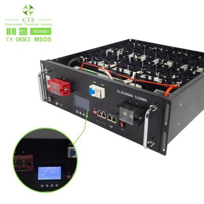 China CTS Solar Energy Storage Solution 48v 30kwh Lifepo4 Battery Cabinet For Power Backup for sale