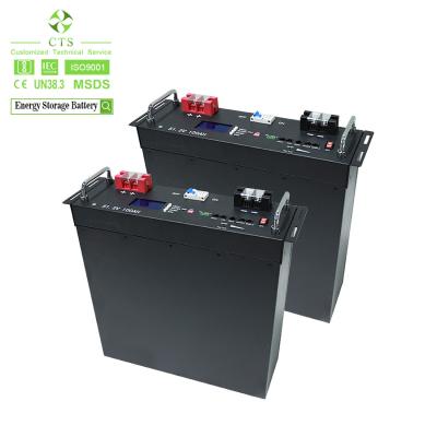 China CTS High Capacity 48V 30kWh LiFePO4 Battery Cabinet For Solar Power Backup Solutions for sale