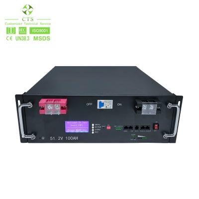 China CTS High Capacity 48V 30kWh LiFePO4 Battery Cabinet For Solar Power Backup Solutions for sale