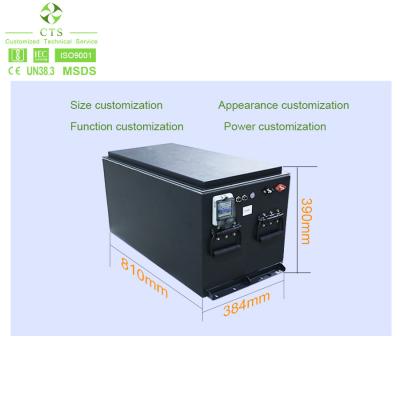 Cina 48V 72V 96V batteria per auto a bassa velocità 10kw 20kw 30kw 50kw lifepo4 pacchetto batteria per camion refrigerato / moto / carrello da golf in vendita