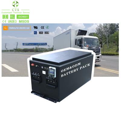 Cina 48V 72V 96V batteria per auto a bassa velocità 10kw 20kw 30kw 50kw lifepo4 pacchetto batteria per camion refrigerato / moto / carrello da golf in vendita