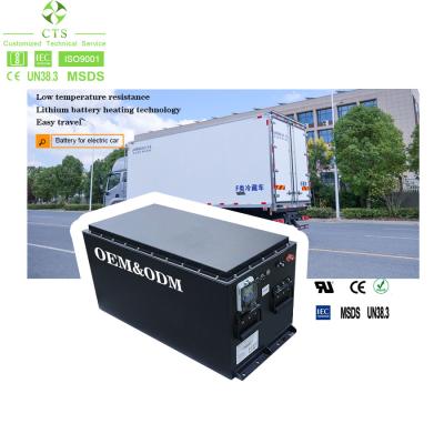 Cina 48V 72V 96V batteria per auto a bassa velocità 10kw 20kw 30kw 50kw lifepo4 pacchetto batteria per camion refrigerato / moto / carrello da golf in vendita