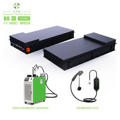 China Thermal Management Liquid and Heating Optional Customizable 50kw 80kw 120kw Li-ion Battery Pack for Truck/Boat/Tractor for sale
