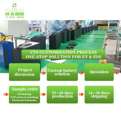 중국 CTS 지능형 BMS 리?? 배터리 - 전자 자전거 / 휠체어용 사용자 정의 용량 및 전압 판매용