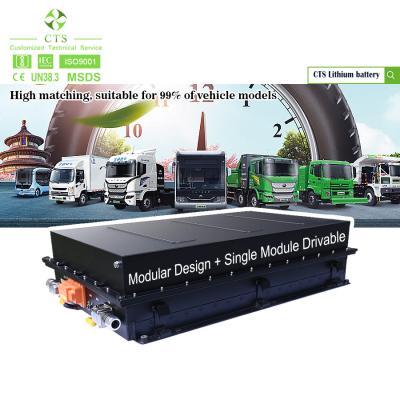 Cina OEM Alta tensione 350V 400V 70Kwh 80Kwh Lithium Ion Lifepo4 Battery Pack per autobus elettrici camion barca batteria al litio EV Pack in vendita
