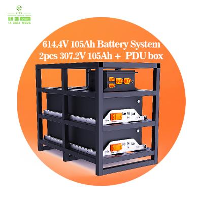 China CTS Portable EV Charging Station Essential 614.4V 105Ah Lifepo4 Battery with 2 Battery Modules PDU Box for sale