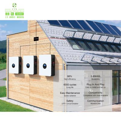 China Opções de 48V 51.2V 100Ah 200Ah 300Ah 400Ah de 5kWh a 20kWh Unidades de Baterias de Lítio Lifepo4 à venda