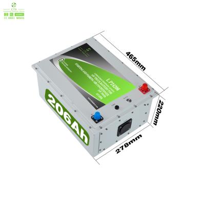 Cina CTS 24V 200Ah 280Ah LiFePO4 IP67 batteria agli ioni di litio 2500A corrente di avvio per sistemi di climatizzazione RV e camion in vendita