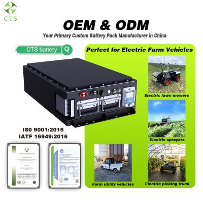 China CTS High Power 24V 48V 100Ah 200Ah Lithium Ion Battery Solutions For Smart Agricultural Robotics for sale