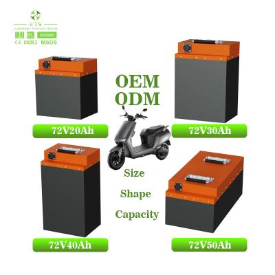 China CTS Custom 60V 72V 30Ah-100Ah Li-ion Battery Pack for E-scooter Delivery for sale