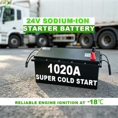 China CTS 12V 24V Sodium-ion Starting Battery for Heavy Duty Trucks & Diesel Engines for sale