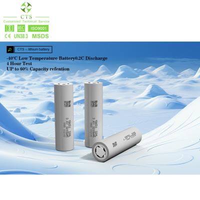 China CTS 3.6V 2000mAh 3000mAh Low Temperature High discharge rate Cylindrical Li-ion Battery Cell Long cycle life factory wholesale for sale