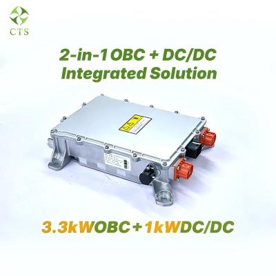 China 3.3kw 6.6kw On Board Charger with 2kW DC-DC Converter 2 in 1 Wide DC Output 240-480V Fast Charging for Commercial Electric Vehicles for sale