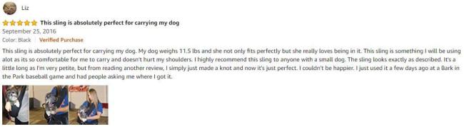 Machine Washable Convenient Classic Pet Sling Small Dog Carrier with Reversible Design