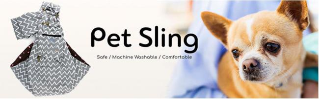 Well-Made Pet-Approved Dog Bag Puppy Carrier Sling with Safety Collar Hook