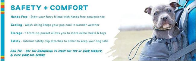 Adjustable Pet Front Cat Dog Carrier Backpack for Small Medium Dogs