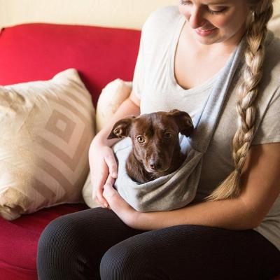 China Reversible Pet Papoose Bag Soft Easily Washable Pouch Carrier Sling for sale