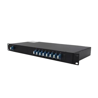 China 8CH DWDM Multiplexer Network Device For Multiplexing Dual Fiber 1U Rack for sale