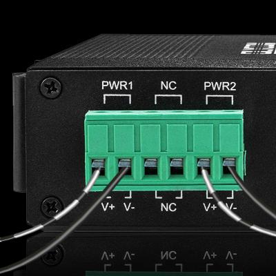 China Outdoor Ruggedized Network Industrial Ethernet Switch IP40 Protection 2 Port gigabit for sale
