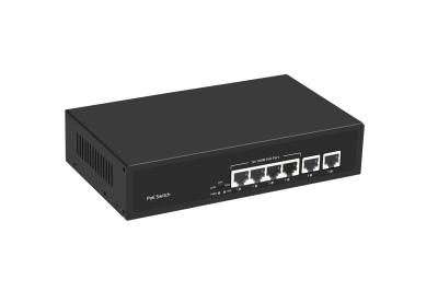 China Uplink Power POE Ethernet Switch Hub 4 Port High Performance for sale